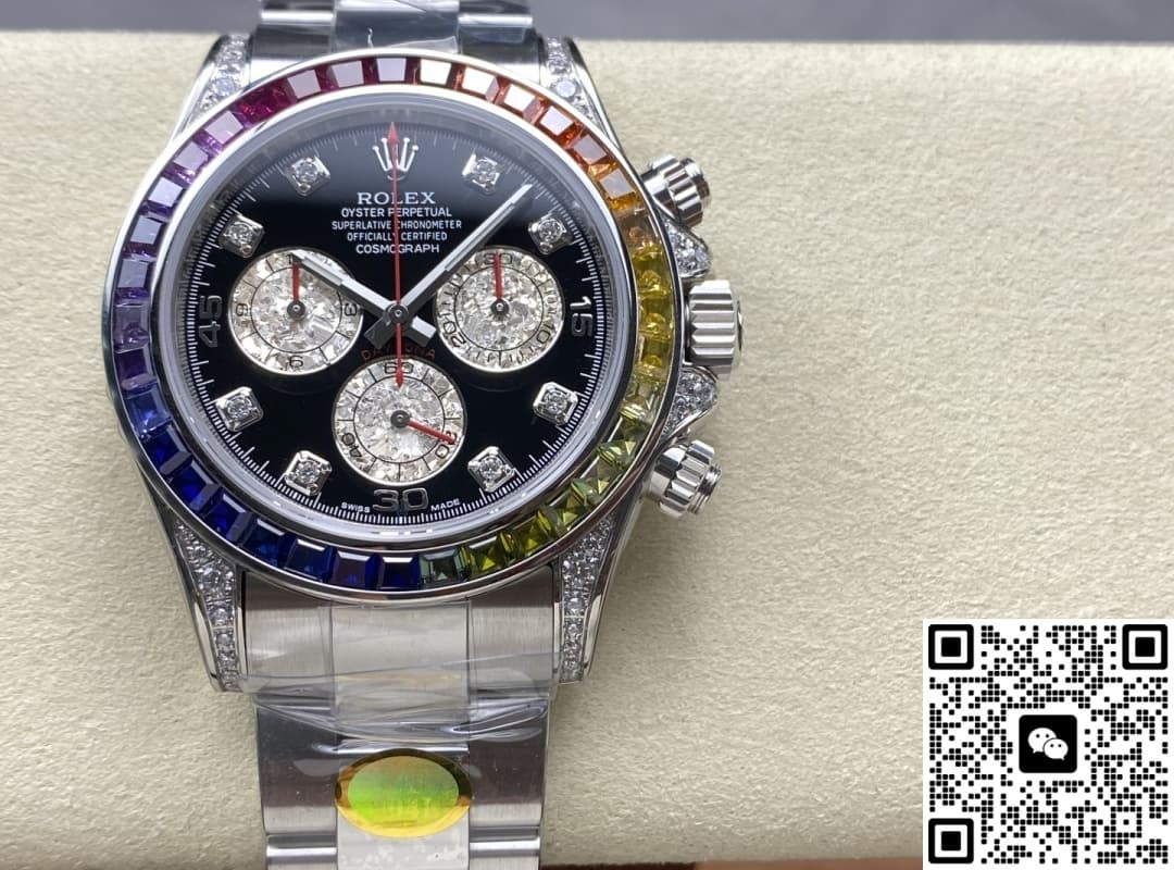 AAA Replica Rolex Daytona 116599 RBOW ZF Factory Silver Strap Mens ...
